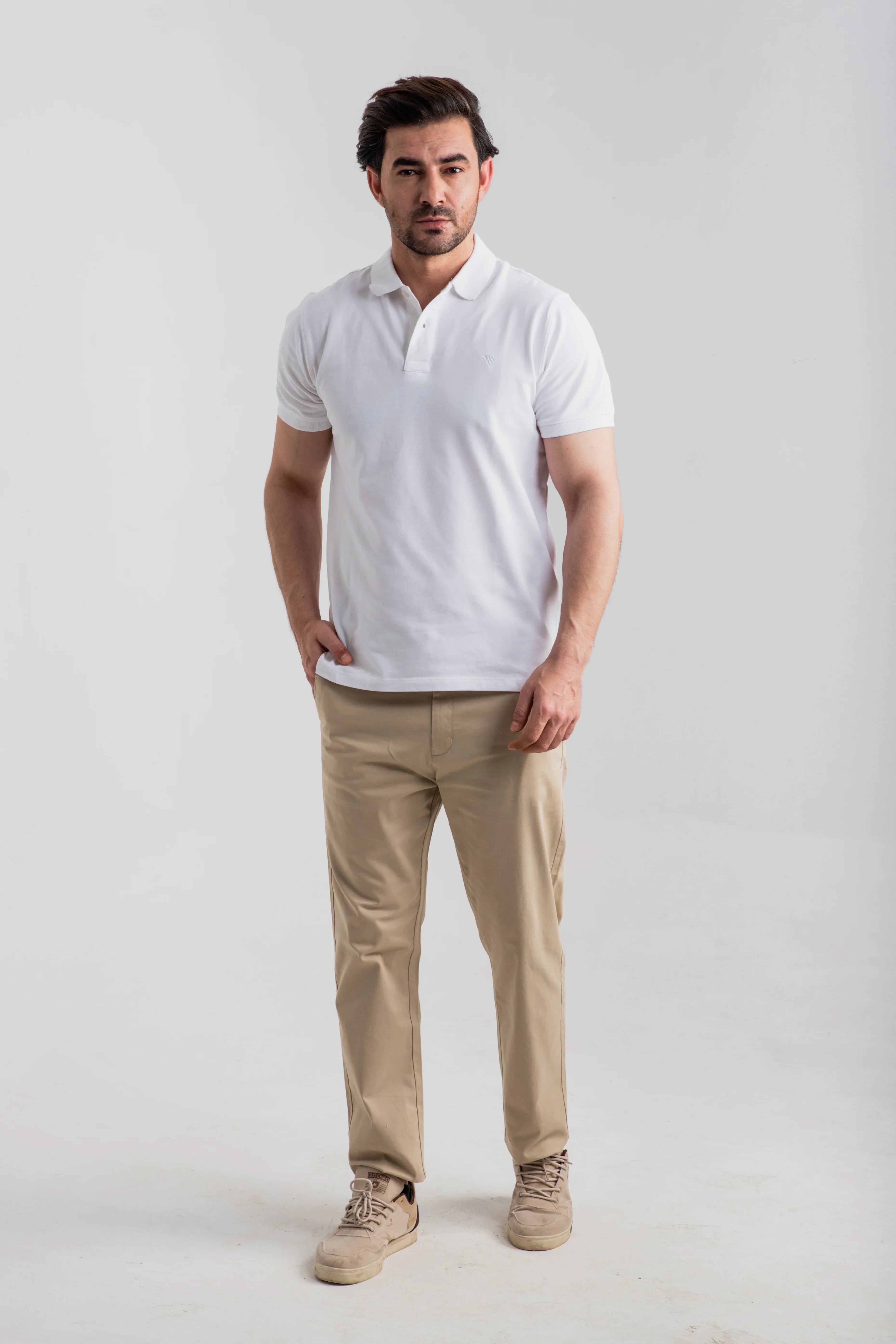 ORIGINAL WHITE BASIC POLO – Human